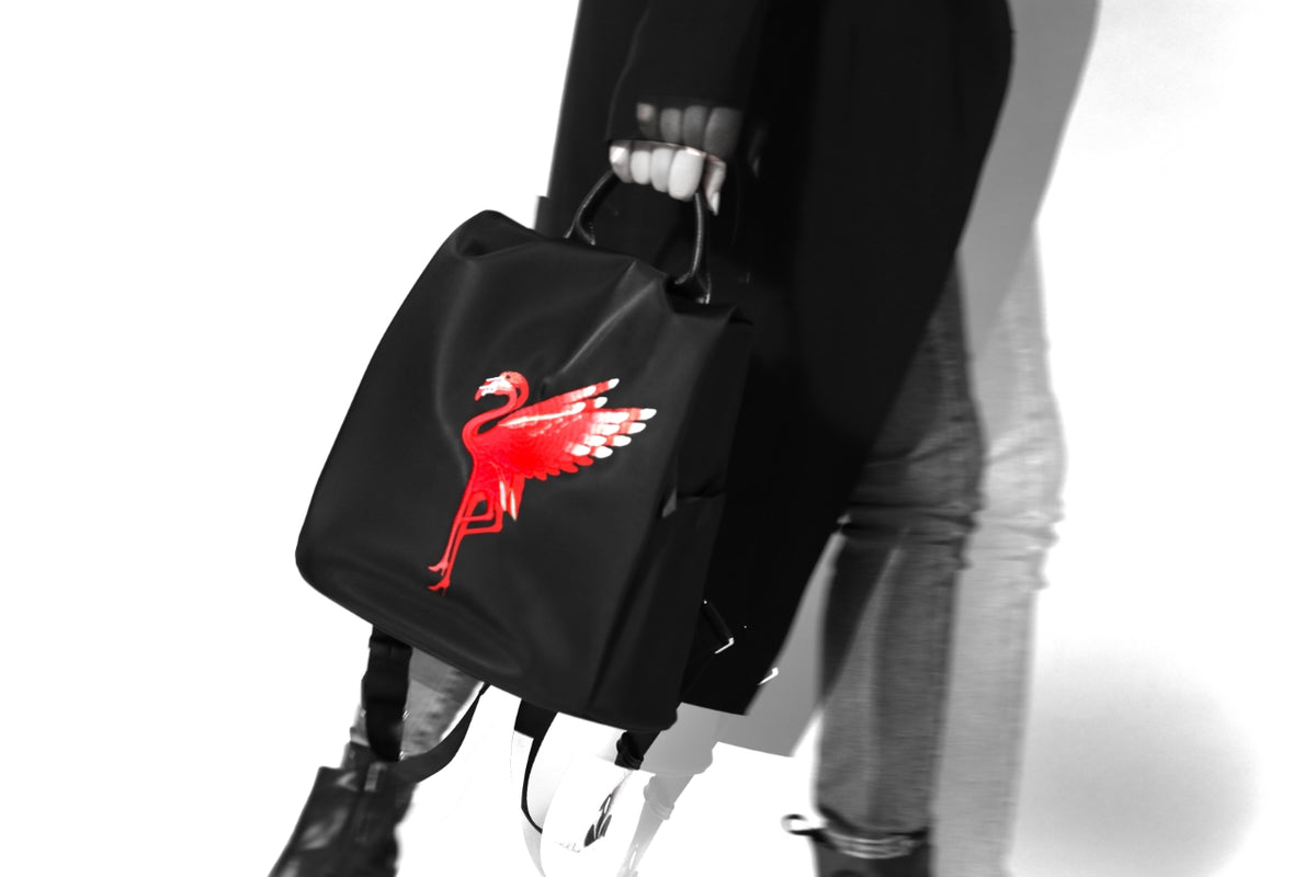 Flamingo Handmade Embroidered Backpack – sheme EU